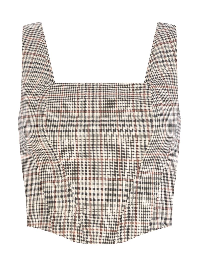 Corset Alfaiataria Joana Xadrez Niini Niini