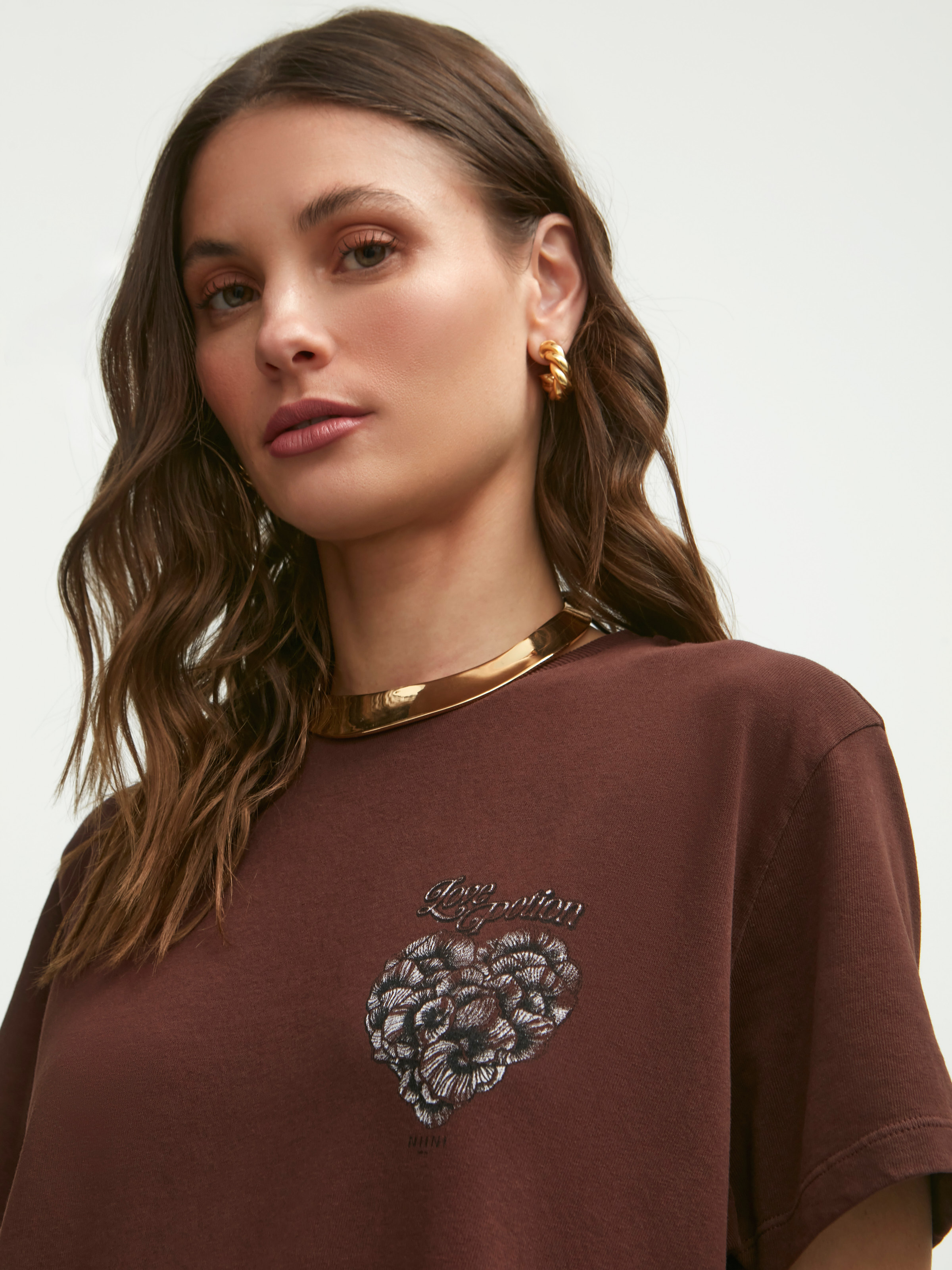 Tshirt Love Potion Brown - NIINI