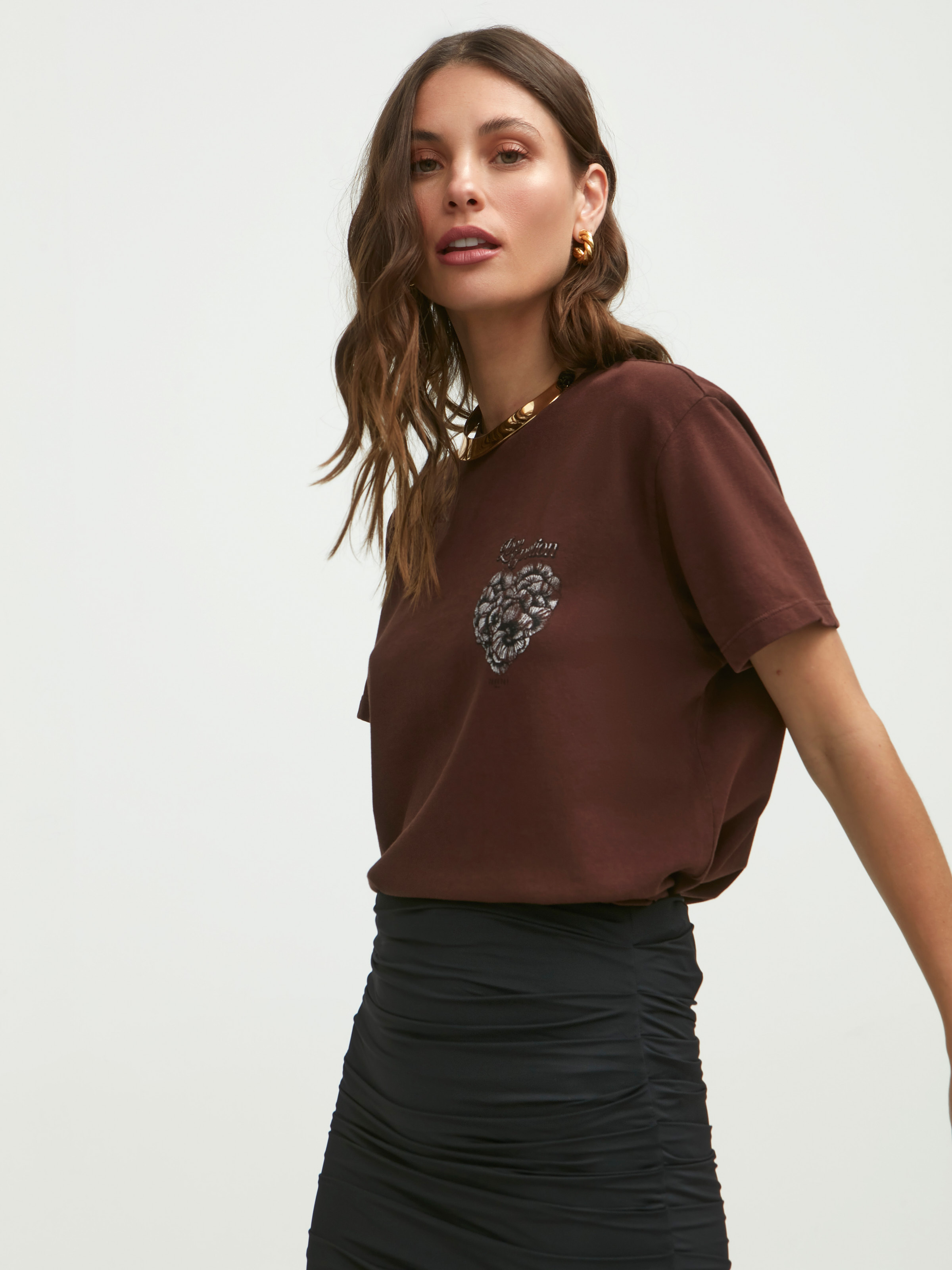 T-shirt Love Potion Brown - NIINI